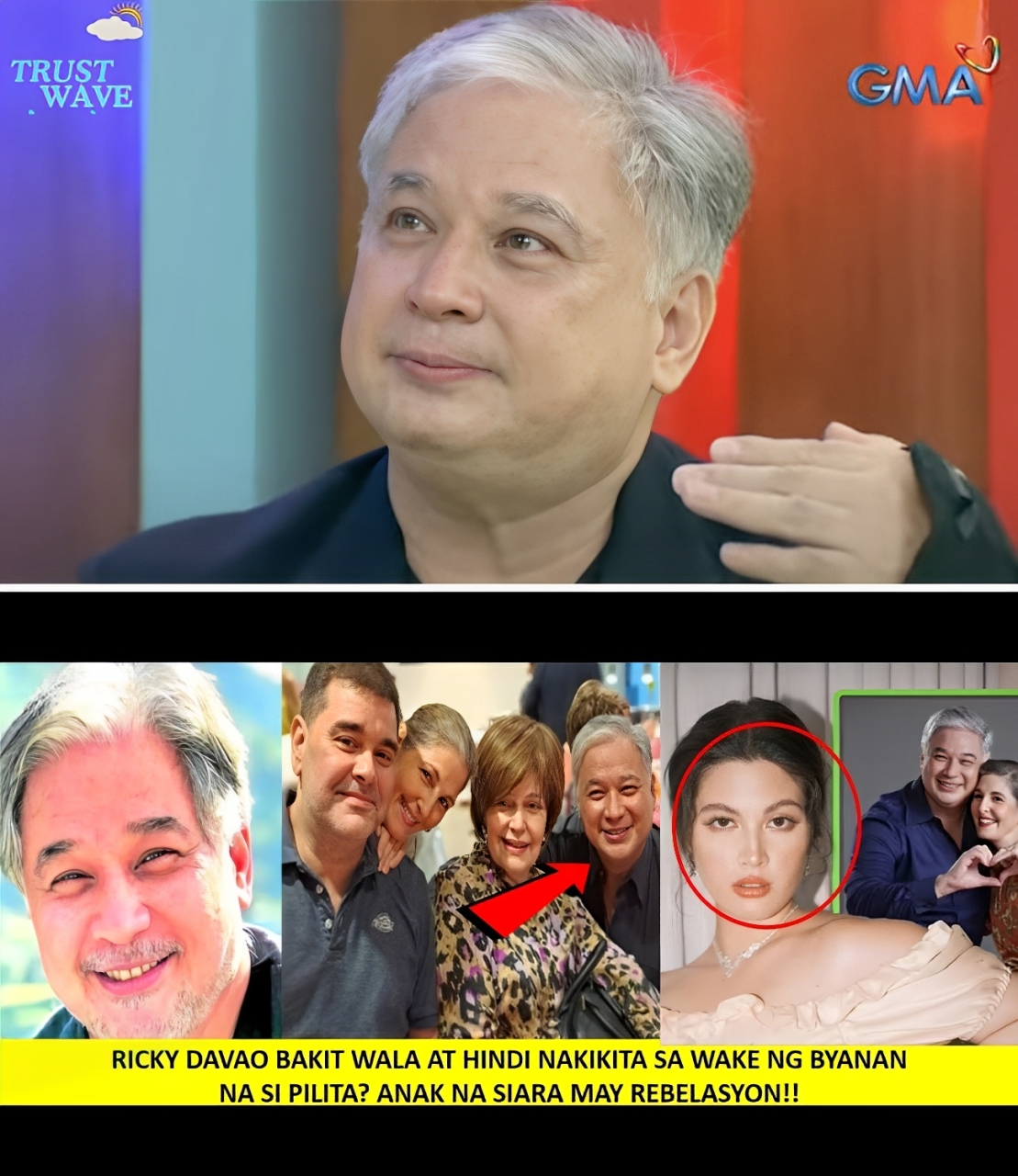 Ano ang dahilan kung bakit hindi nakadalo si Ricky Davao sa Burol ni Pilita Corrales? Si Jackie ...