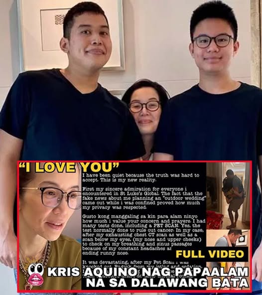 OMG! KRIS AQUINO SAYS EMOTIONAL GOODBYE TO HER TWO BELOVED KIDS ...