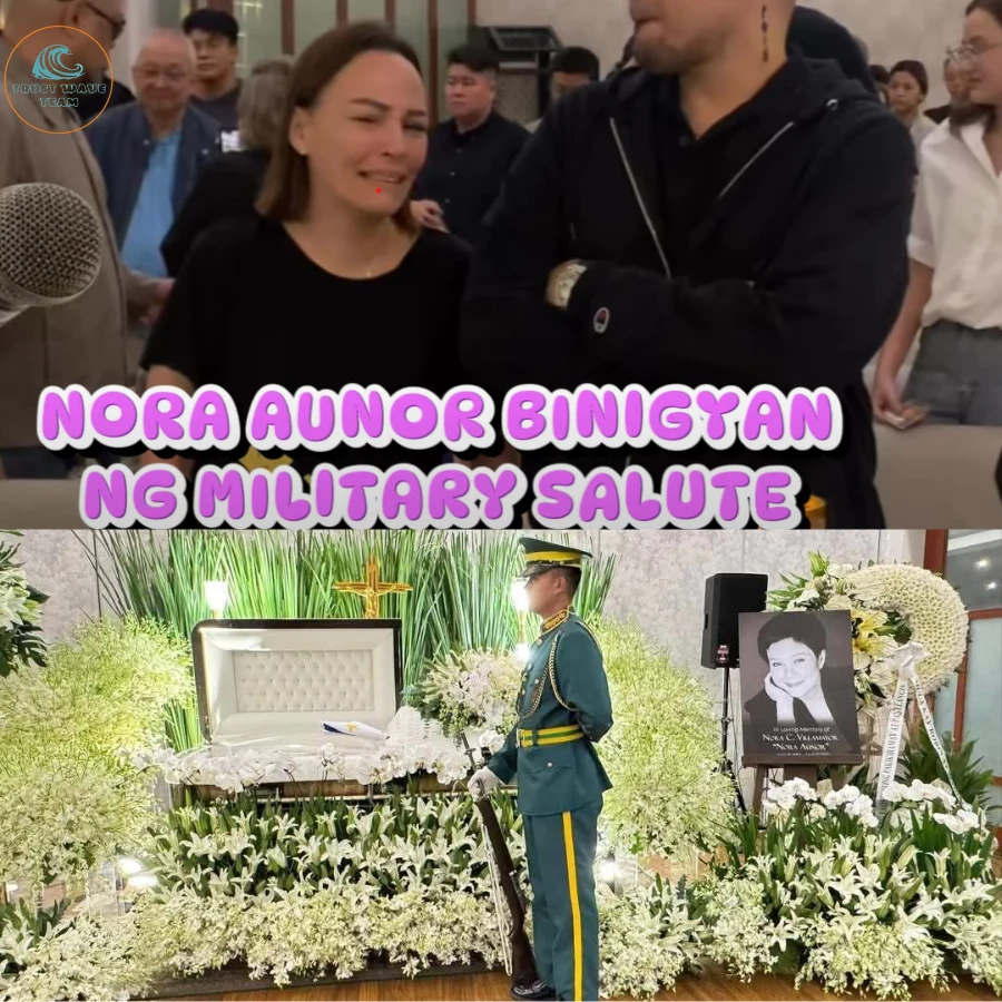 Matet De Leon NAPAIYAK sa Military Salute at Paglalagay ng Watawat sa Kabaong ni Nora Aunor ...