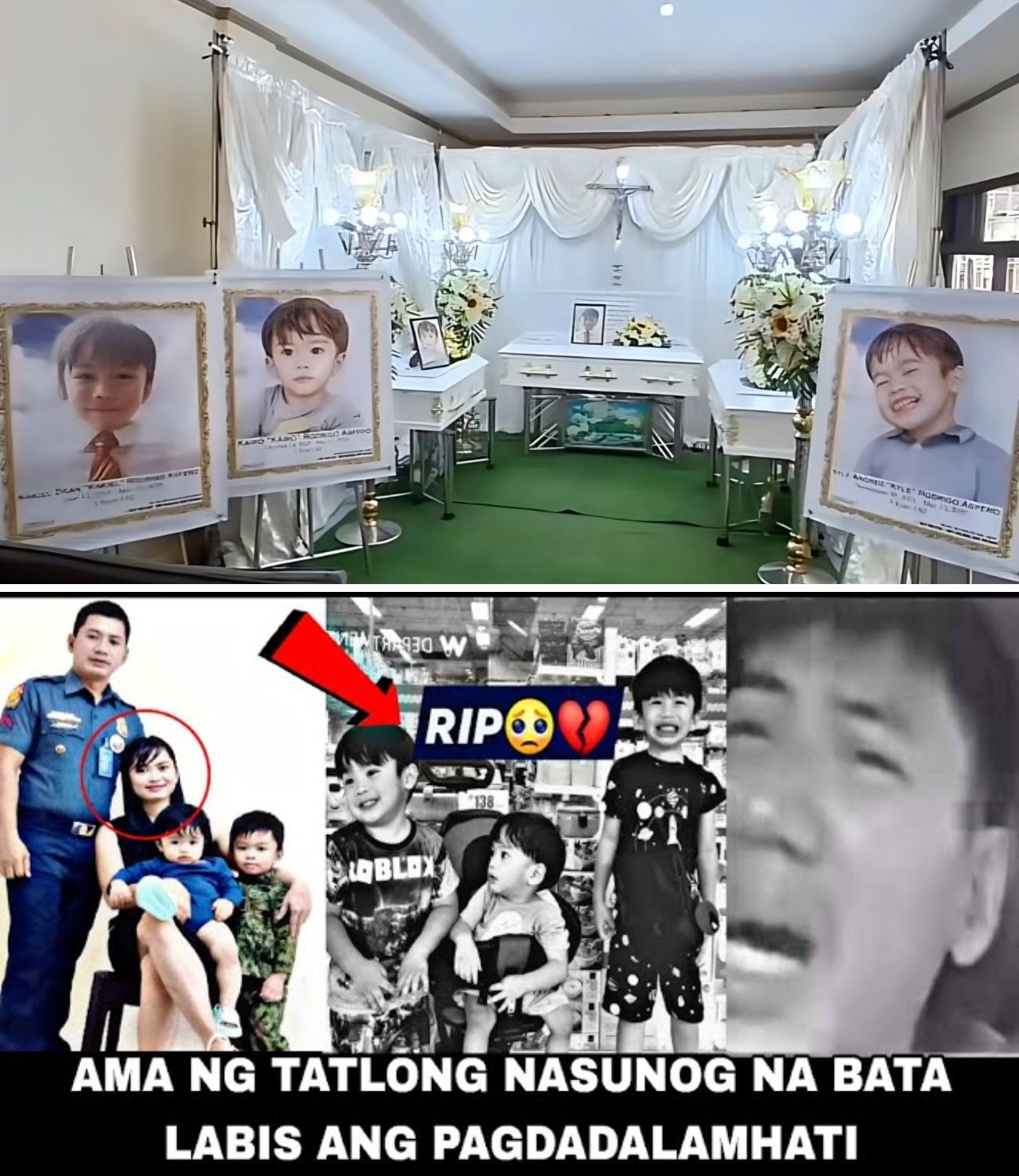 AMA NG TATLONG BATANG NASUNOG SA STA. MARIA, BULACAN, LABIS ANG ...