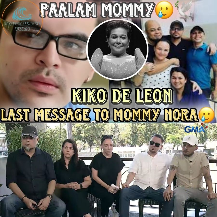 Kiko de León’s Heartfelt Tribute to His Mother, Nora Aunor: A Message ...