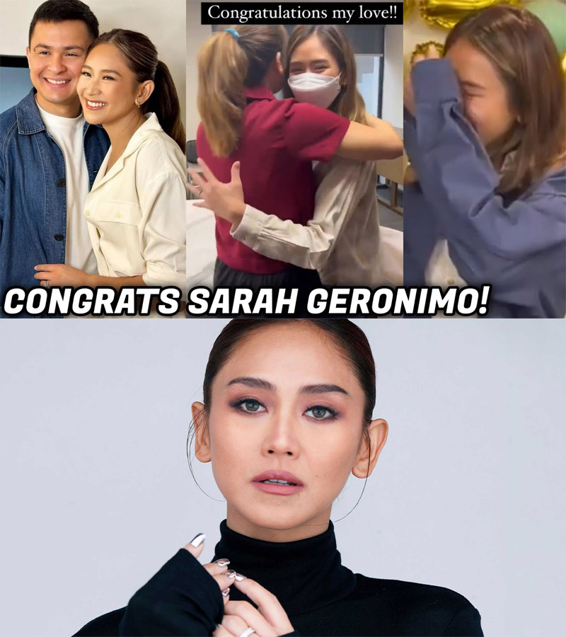 SARAH GERONIMO ON THE VERGE OF TEARS AFTER RECEIVING A NEW BLESSING — A ...