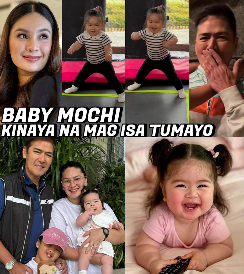 Vic Sotto and Pauleen Luna Shocked and Overjoyed as Baby Mochi Stands ...