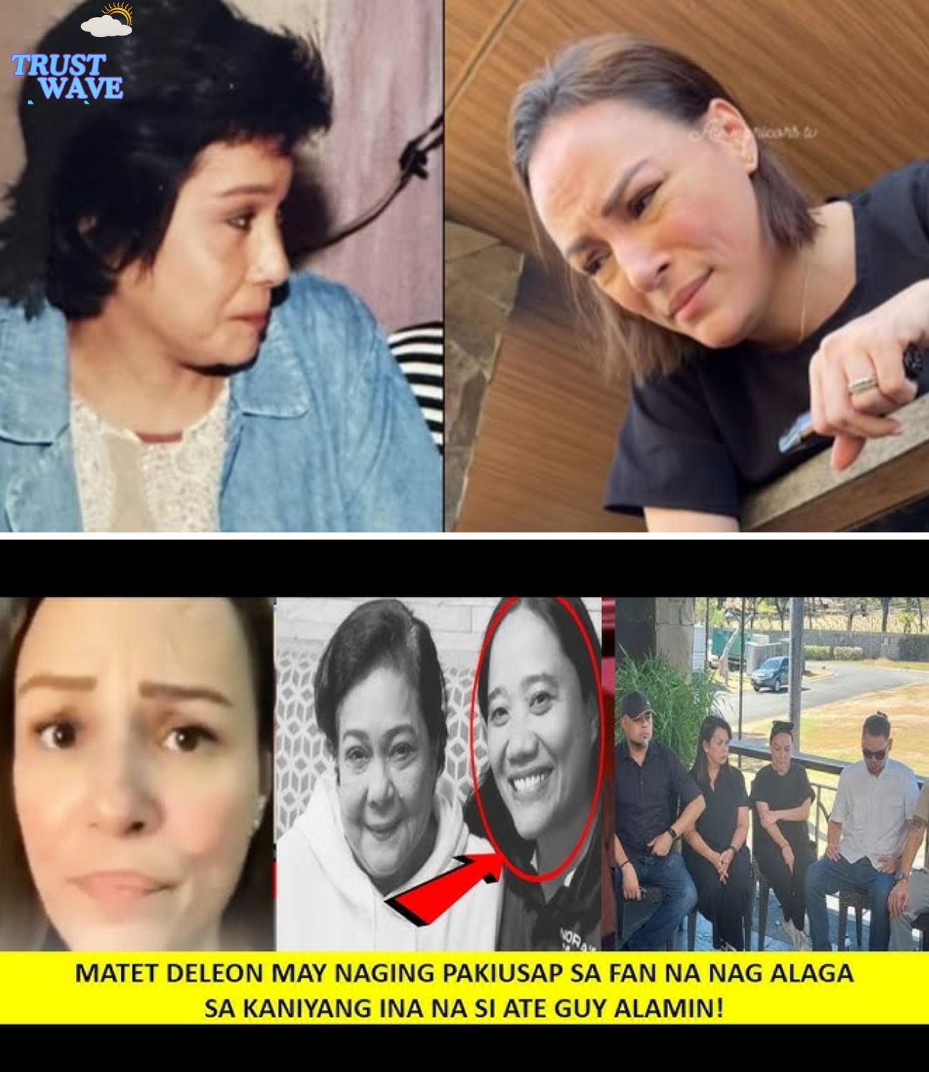 MATET DELEON MAY PAKIUSAP SA FAN NA NAG ALAGA SA KANIYANG INA NA SI NORA AUNOR MATET MAY SINABI ...
